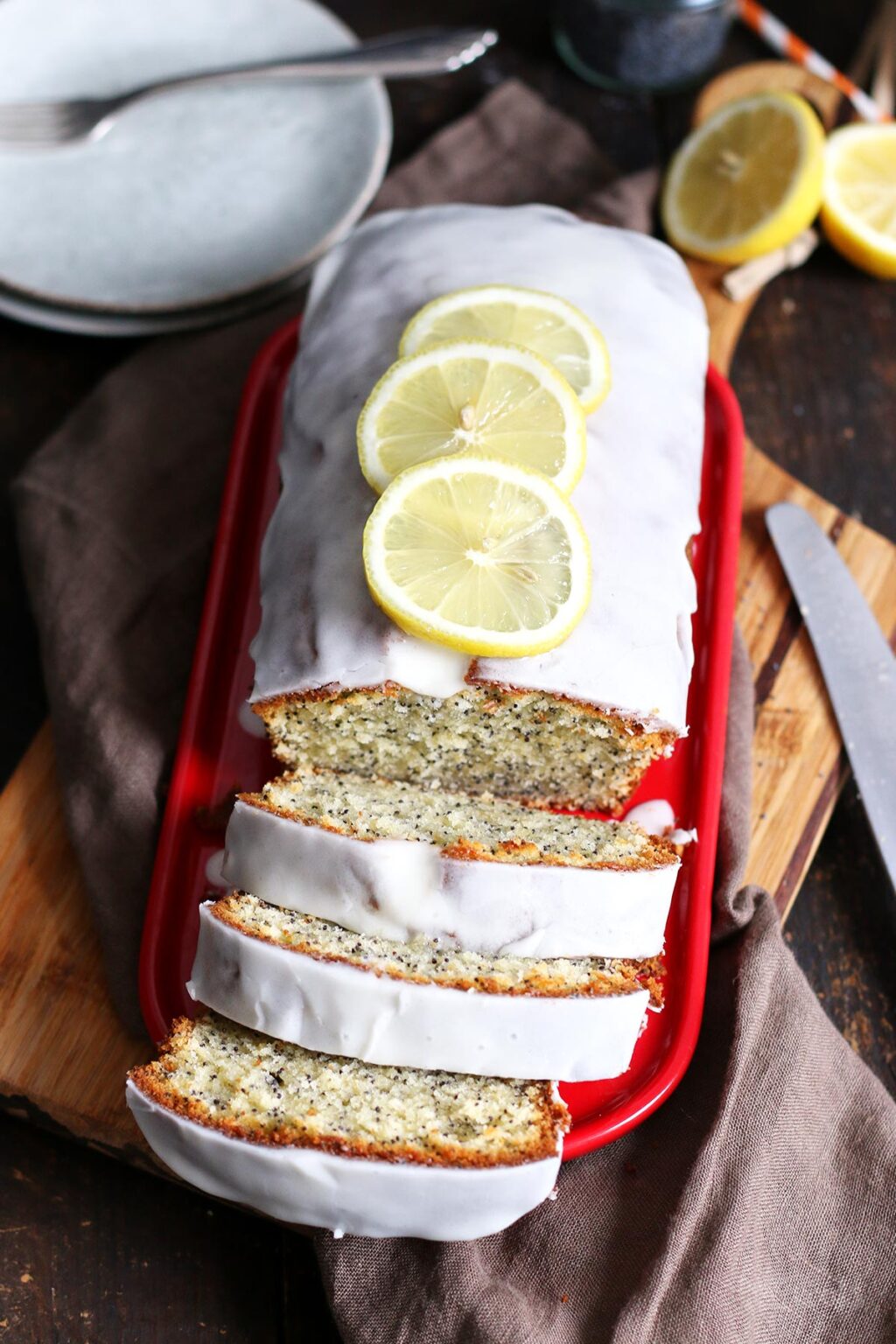 Lemon Poppy Seed Loaf Cake | Bake to the roots | Bake to the roots