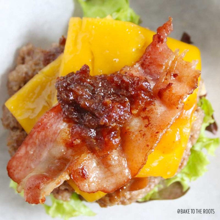 Mini Bacon Cheeseburger mit Bacon Marmelade | Bake to the roots