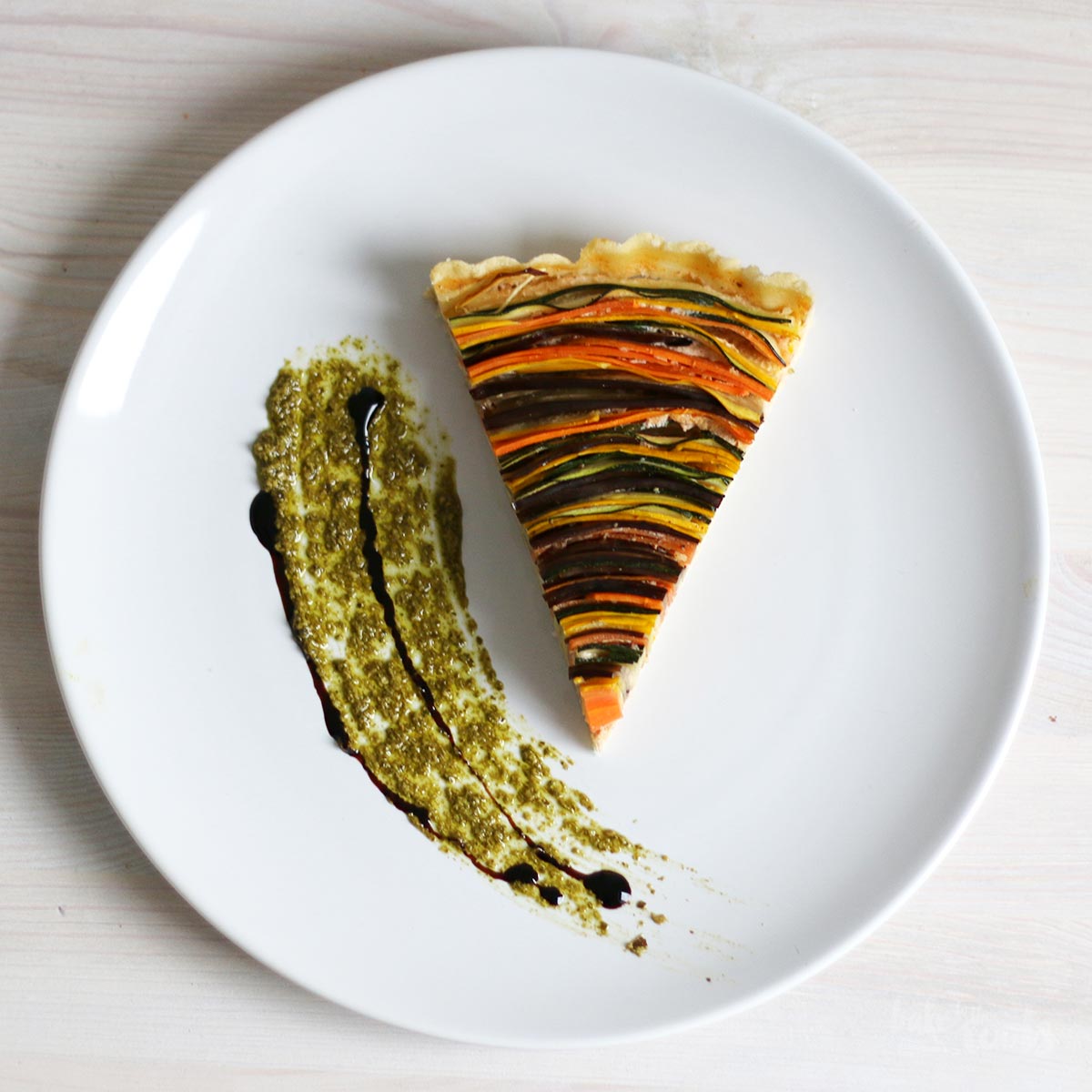 Vegetable Spiral Tart | Bake to the roots
