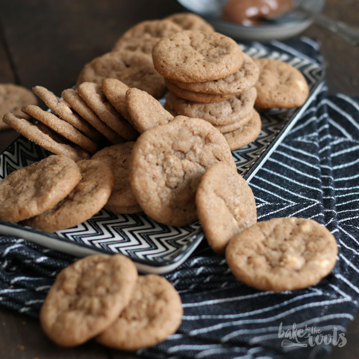 Mini Nutella White Chocolate Cookies | Bake to the roots | Bake to the ...