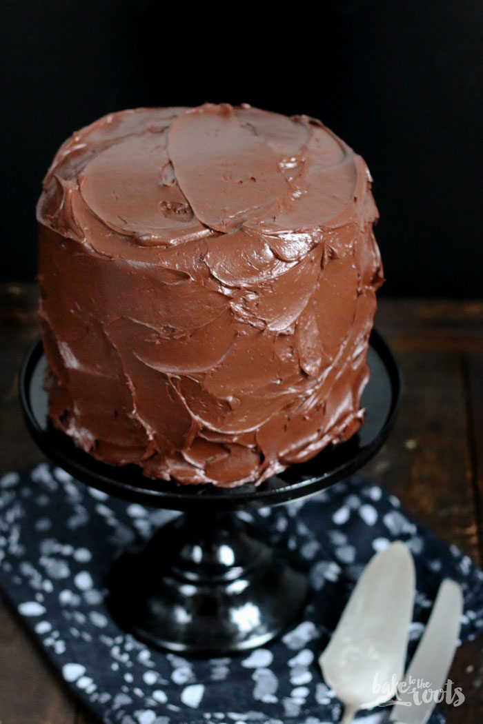 Triple Dark Chocolate Cake | Bake to the roots | Bake to the roots