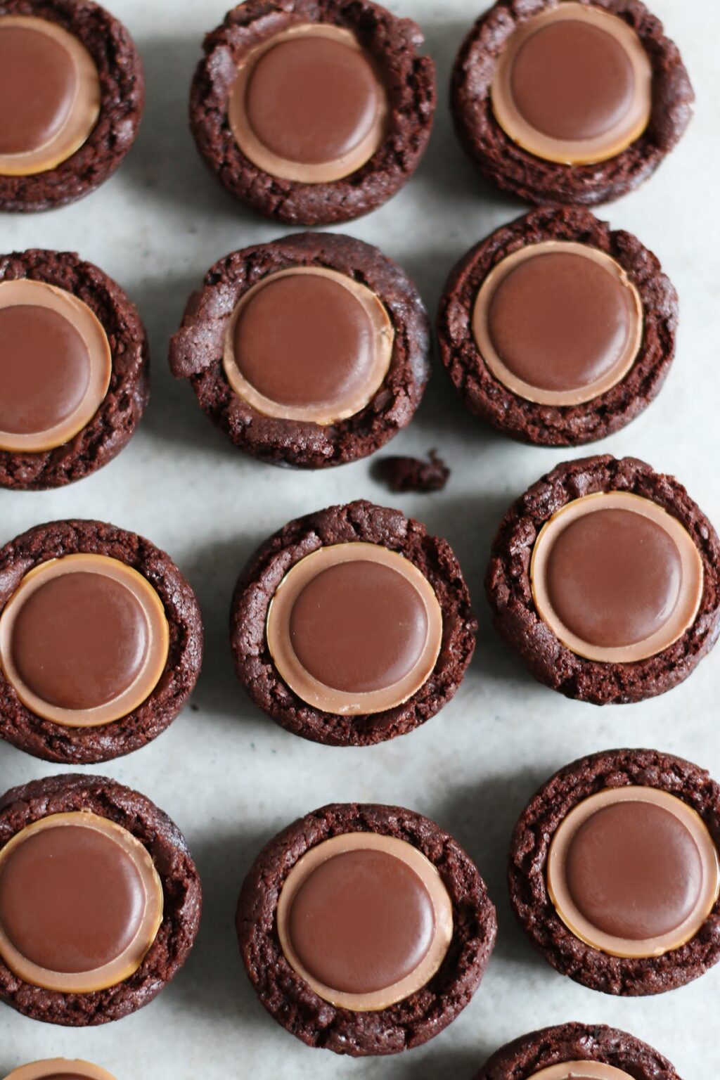 Toffifay (Toffifee) Brownie Bites | Bake to the roots