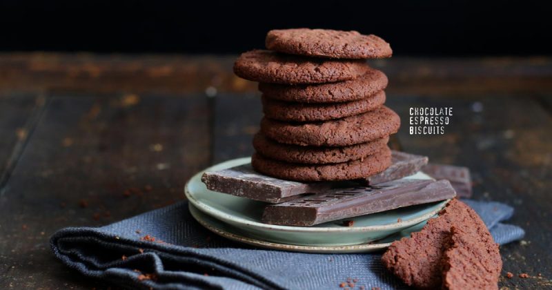 Chocolate Espresso Biscuits | Bake to the roots