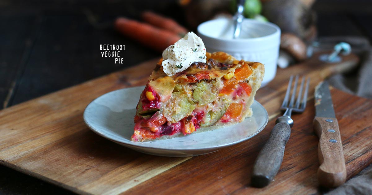 Beetroot Veggie Pie | Bake to the roots