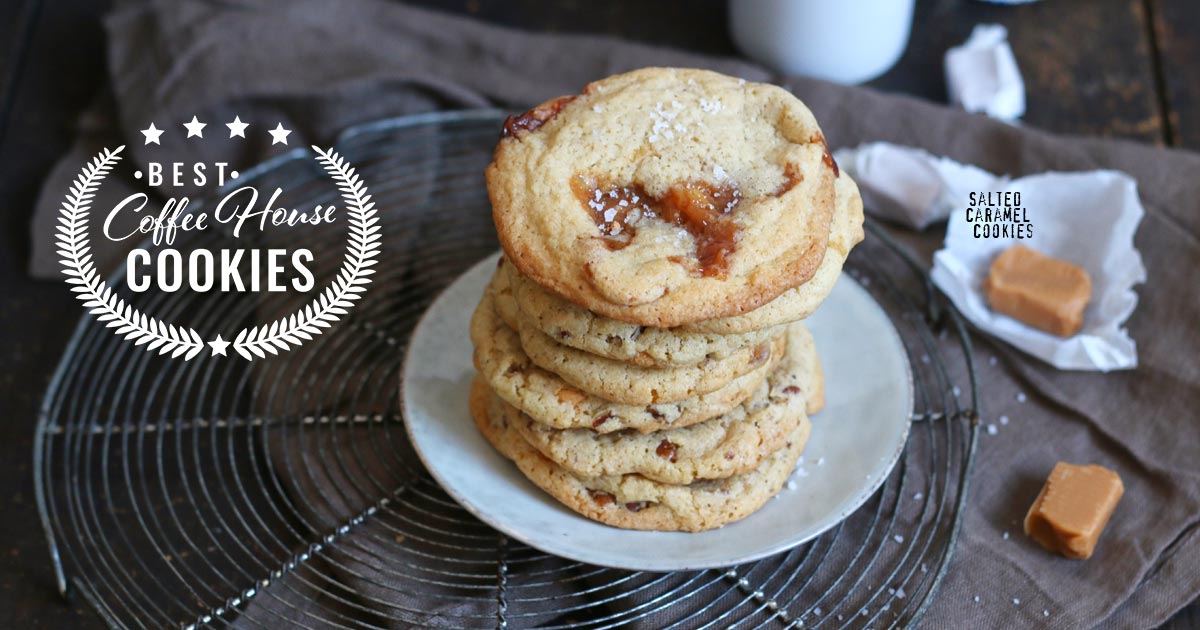 Coffee House Cookies – Salted Caramel Cookies | Bake to the roots