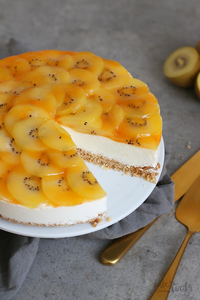 No Bake Skyr Cake mit Kiwi | Bake to the roots | Bake to the roots