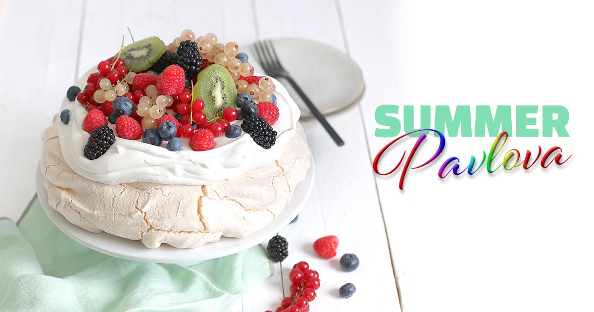 Summer Pavlova with Fruits and Berries | Bake to the roots