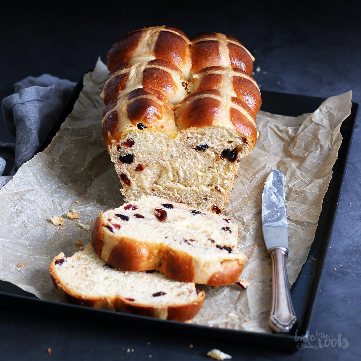 Hot Cross Bun Loaf (Easter Bread) | Bake to the roots