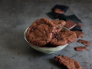 Double Chocolate After Eight Cookies | Bake to the roots