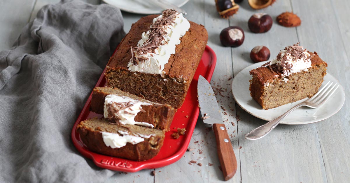 Maronen Kaffee Mandel Kuchen | Bake to the roots | Bake to the roots