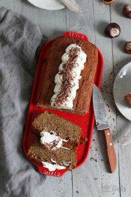 Chestnut Coffee Almond Cake | Bake to the roots