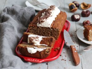 Chestnut Coffee Almond Cake | Bake to the roots
