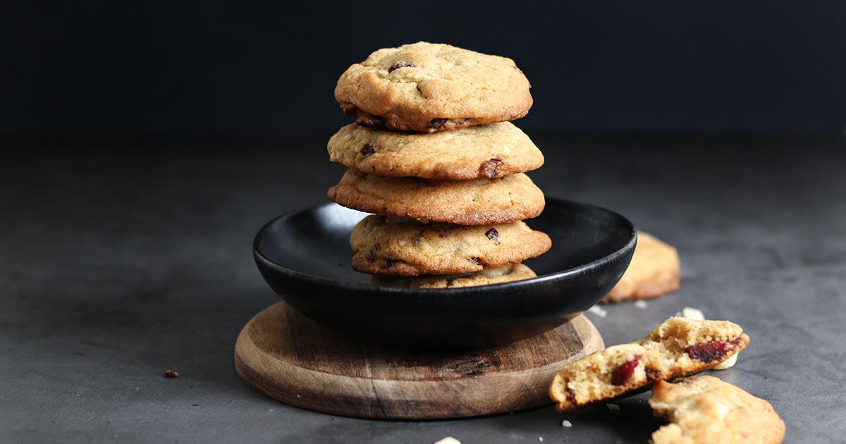 Macadamia Cranberry White Chocolate Cookies | Bake to the roots
