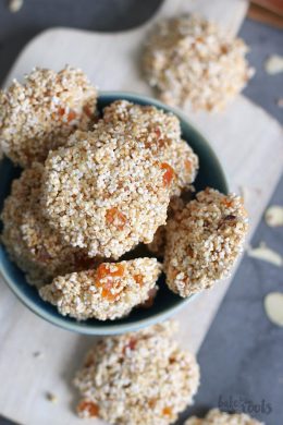 No-Bake Amaranth White Chocolate Cookies (sugar-free) | Bake to the roots