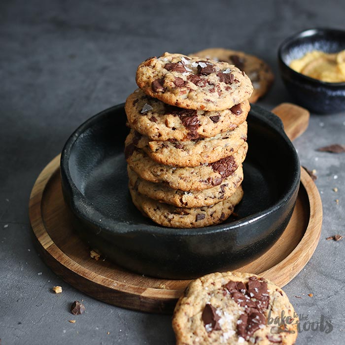 Miso Pecan Chocolate Chip Cookies | Bake to the roots
