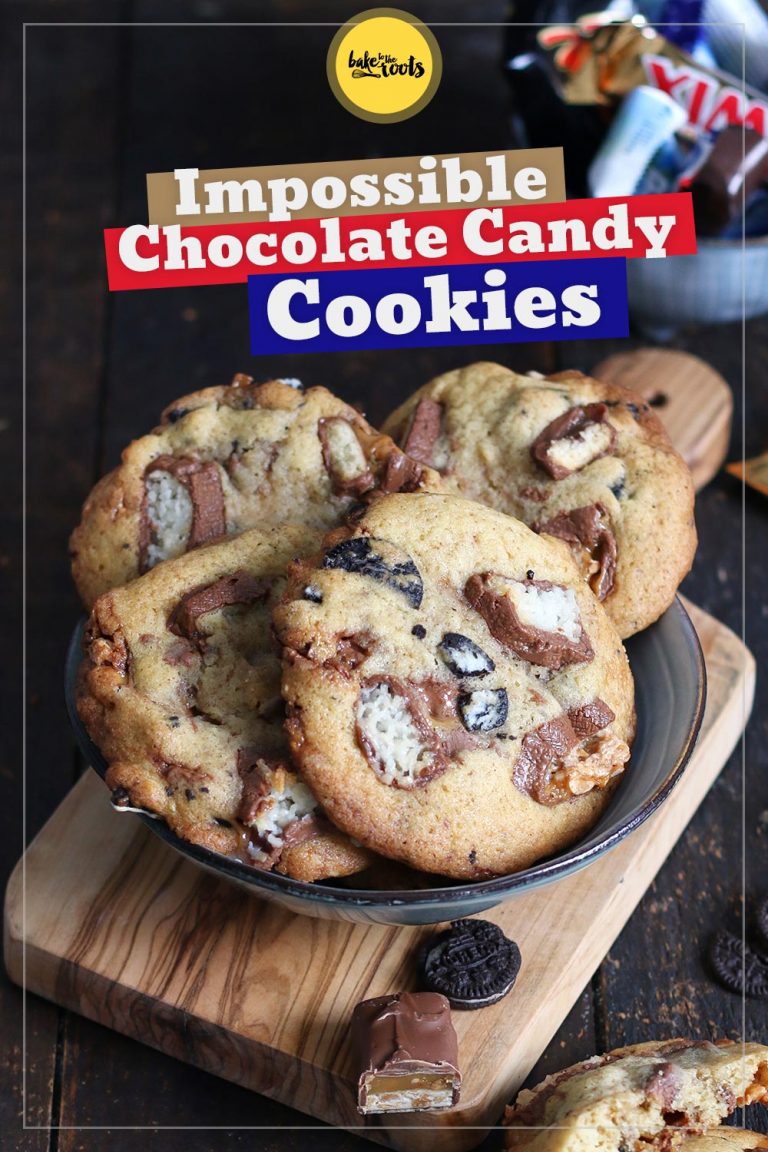 Impossible Chocolate Candy Bars Cookies | Bake to the roots