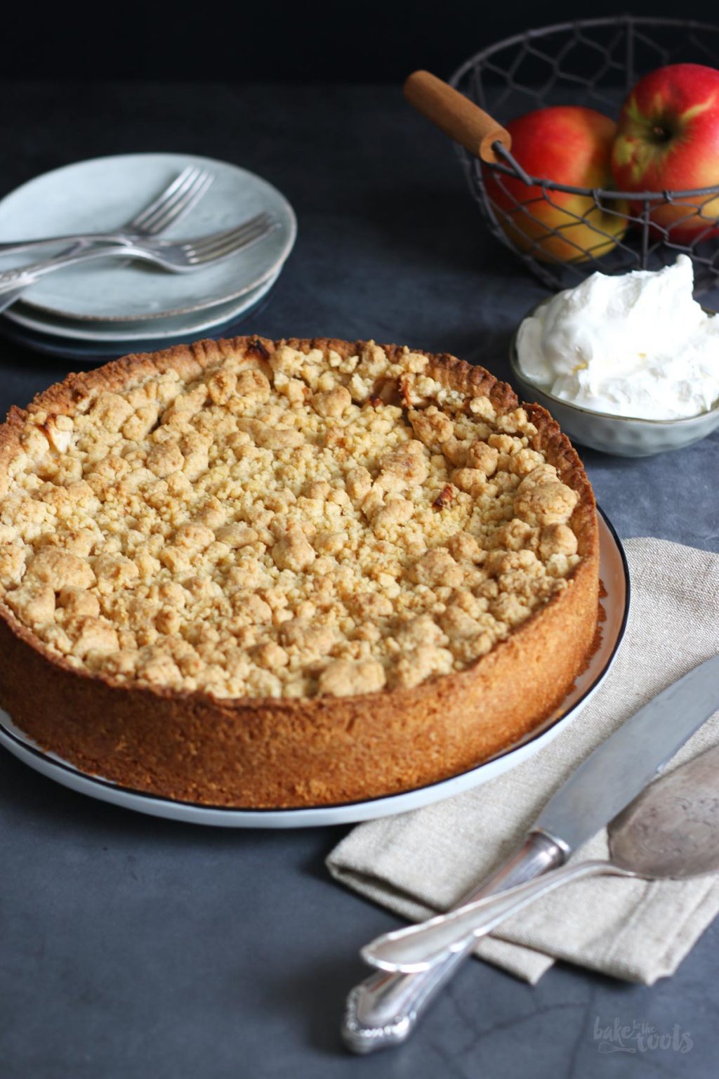 German Apple Streusel Cake | Bake to the roots
