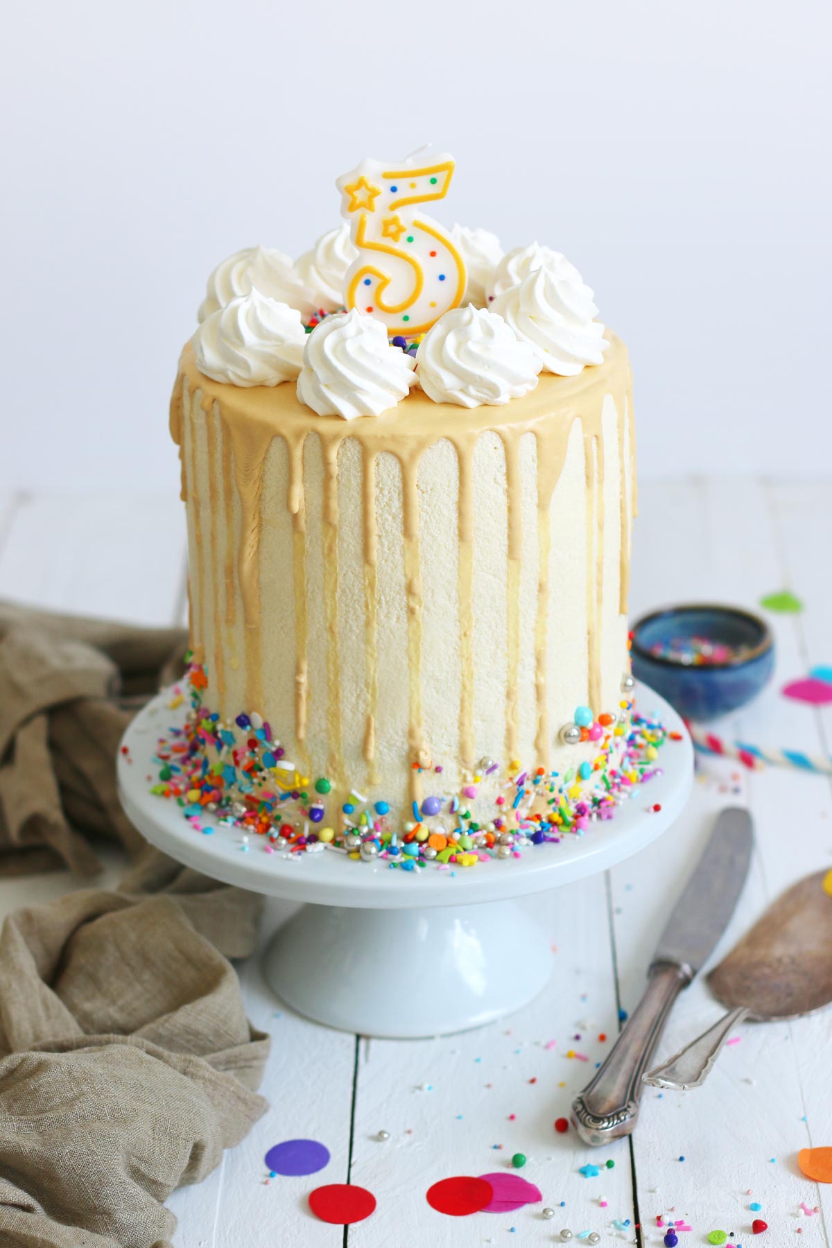Rainbow Layer Cake | Bake to the roots | Bake to the roots