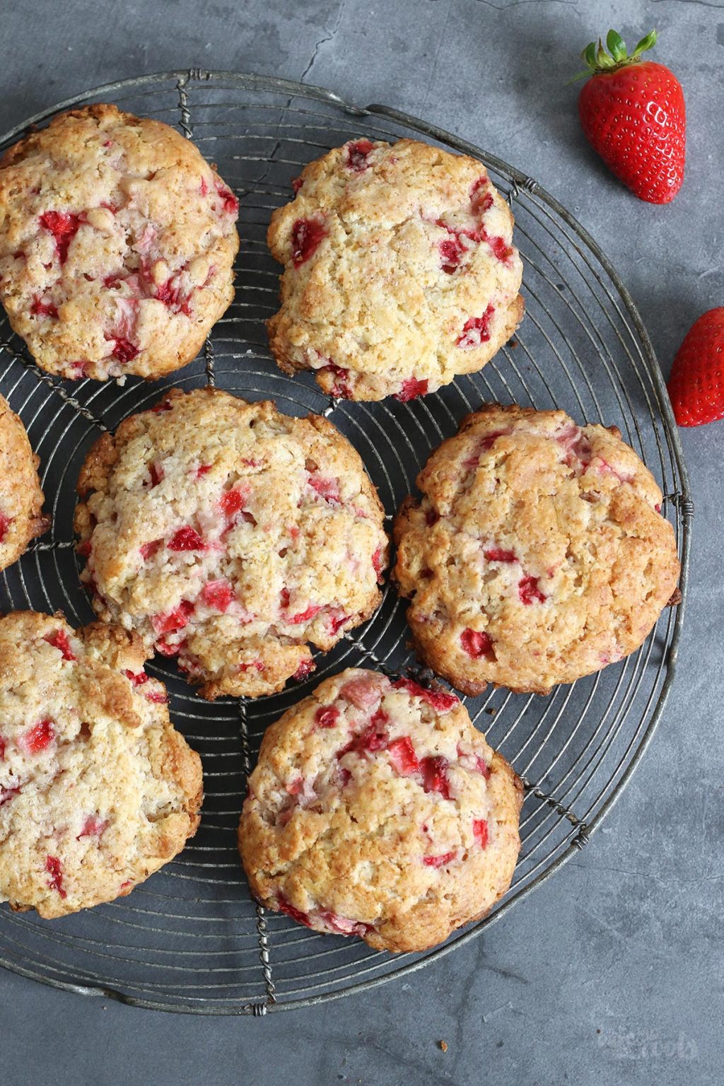 Strawberry Shortcake Cookies | Bake to the roots