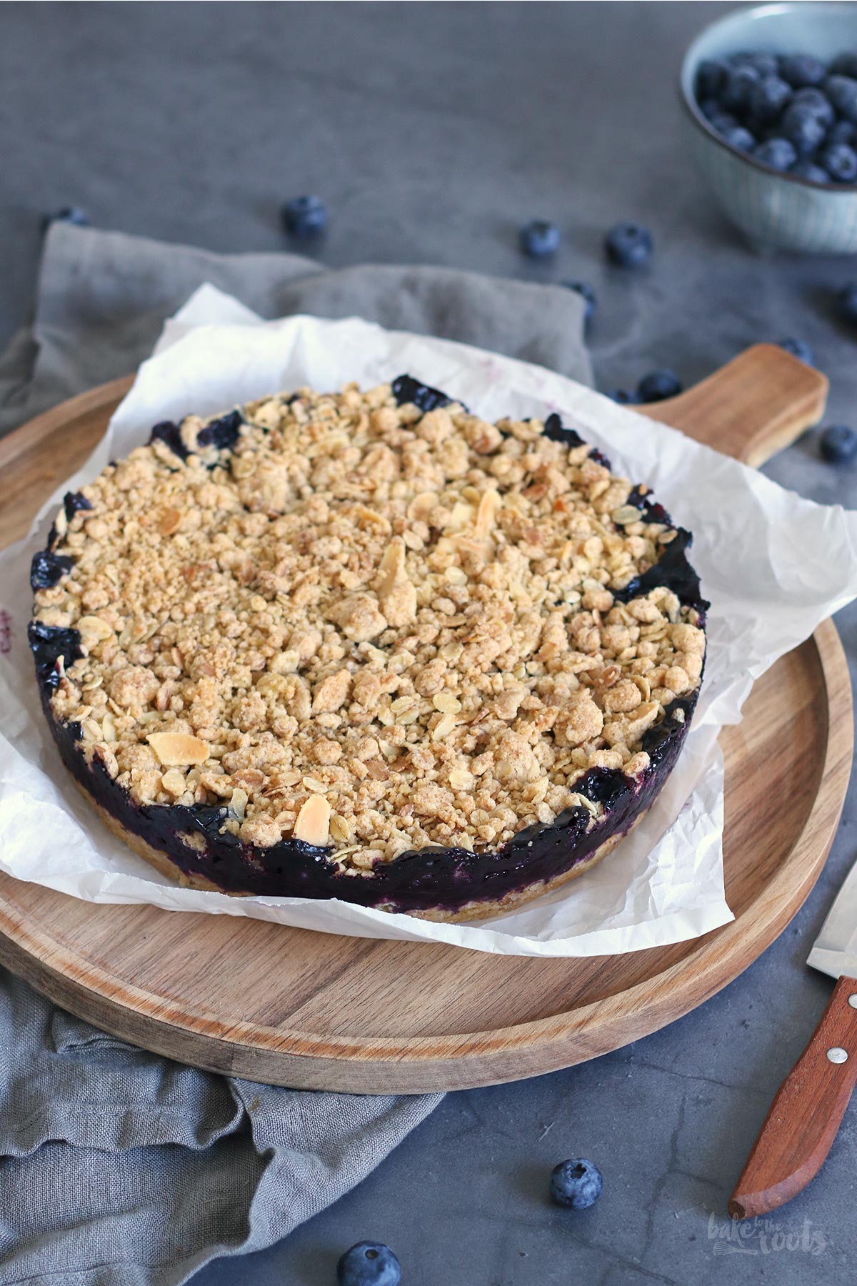 Blueberry Streusel Bars | Bake to the roots | Bake to the roots