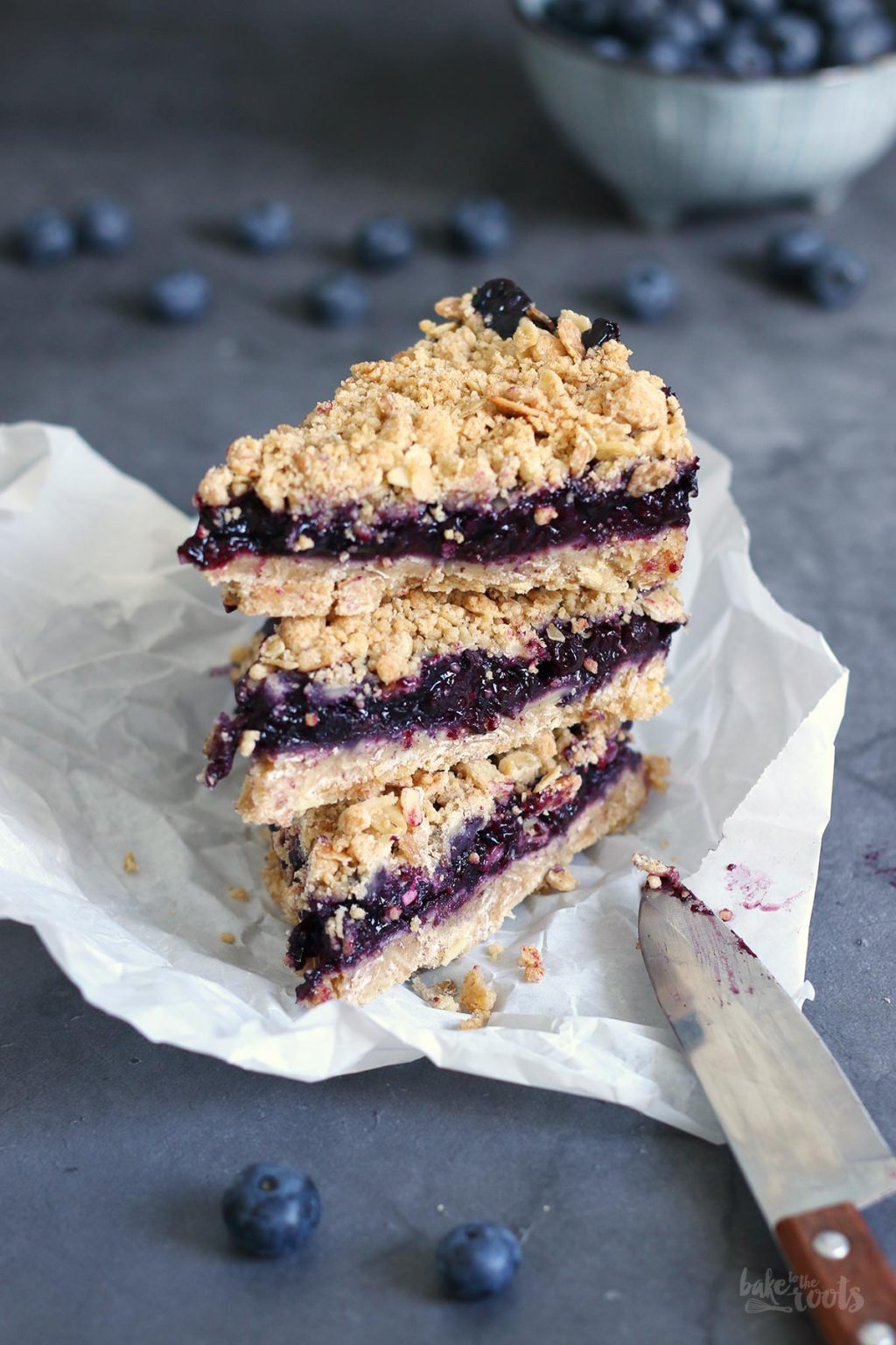 Blueberry Streusel Bars | Bake to the roots