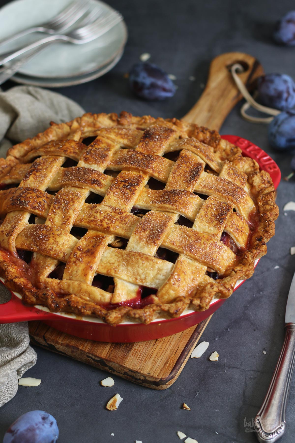 Damson Plum Pie | Bake to the roots | Bake to the roots