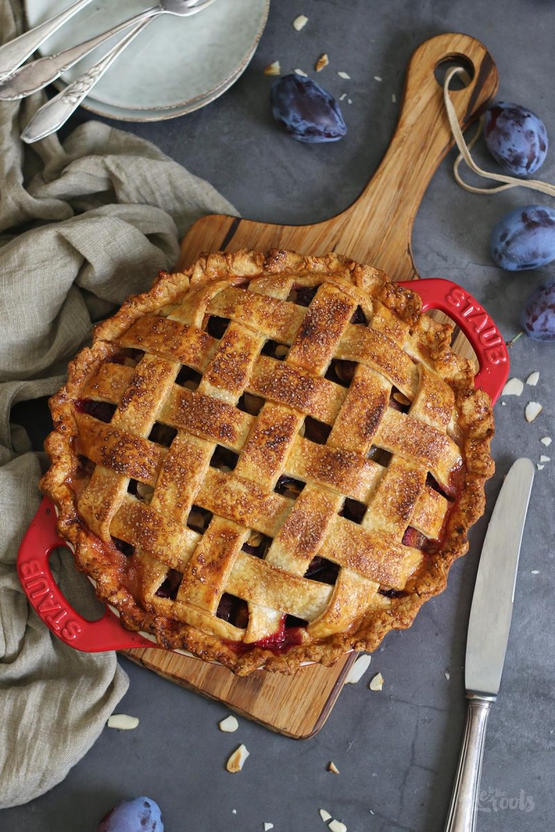 Easy Peasy Damson Plum Pie | Bake to the roots