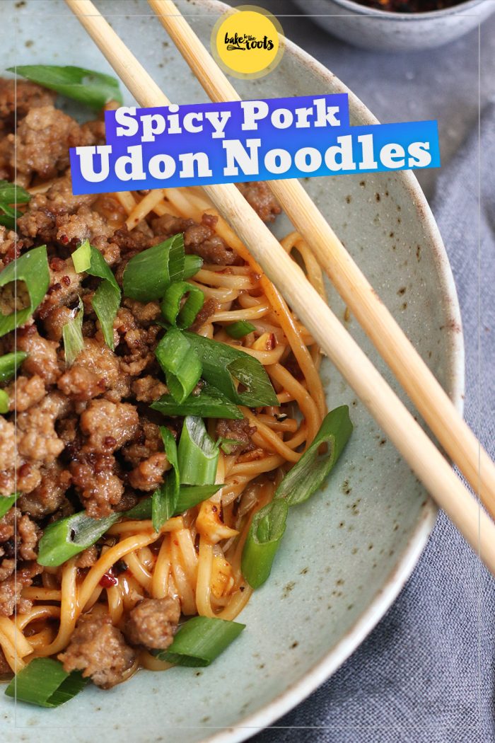 Spicy Pork Udon Noodles | Bake to the roots