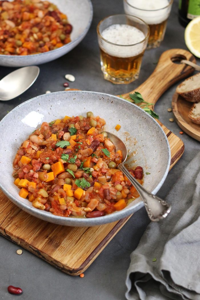 Easy Mixed Legumes Stew | Bake to the roots
