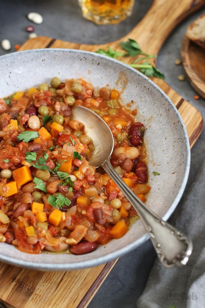Easy Mixed Legumes Stew | Bake to the roots