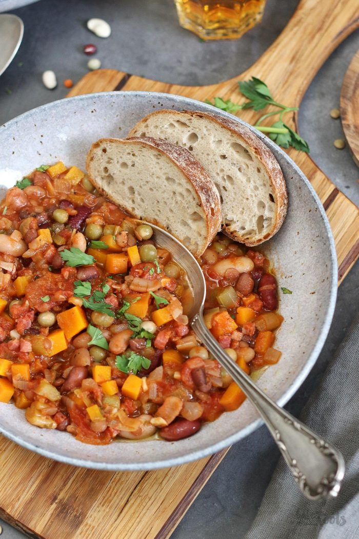 Easy Mixed Legumes Stew | Bake to the roots
