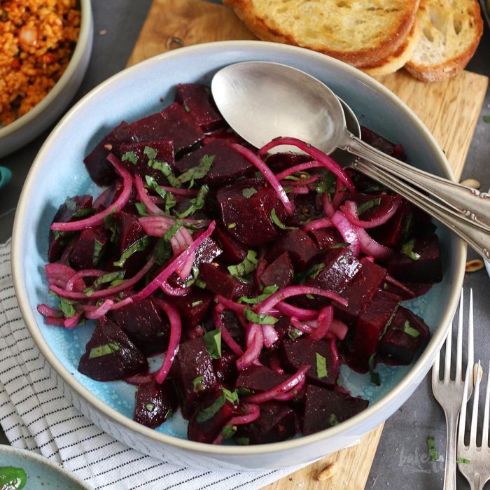 Simple & Easy Red Beet Salad | Bake to the roots