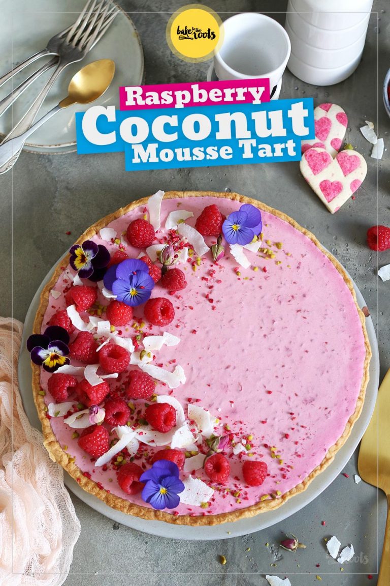 Raspberry Coconut Mousse Tart | Bake to the roots