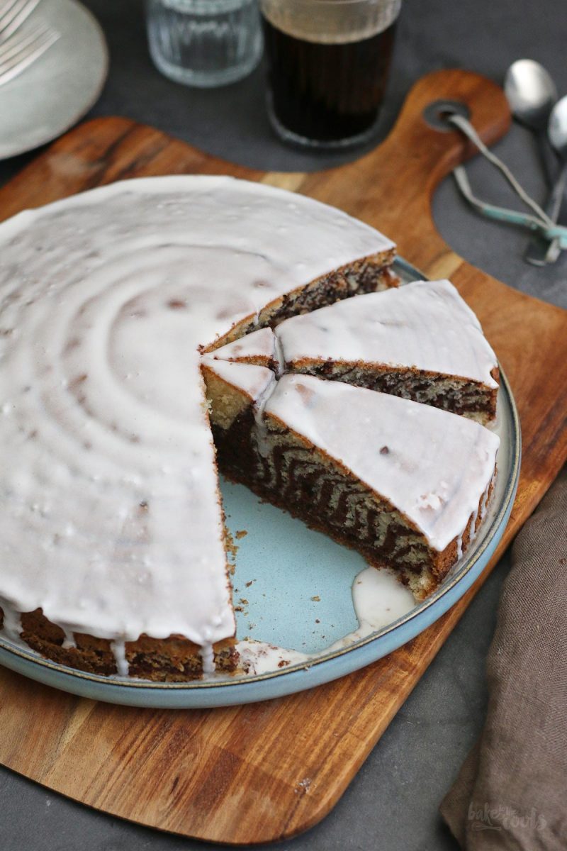 Simple & Easy Zebra Cake | Bake to the roots