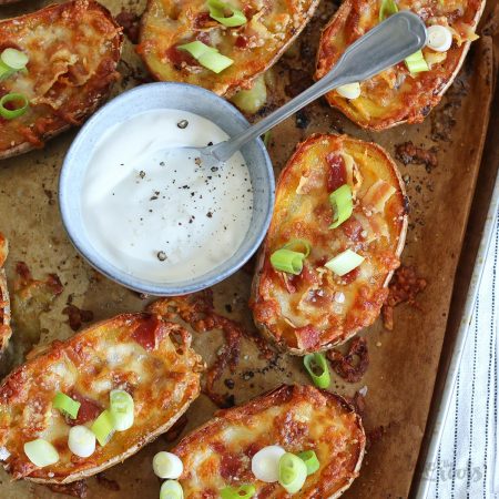 Potato Skins mit Bacon & Käse | Bake to the roots