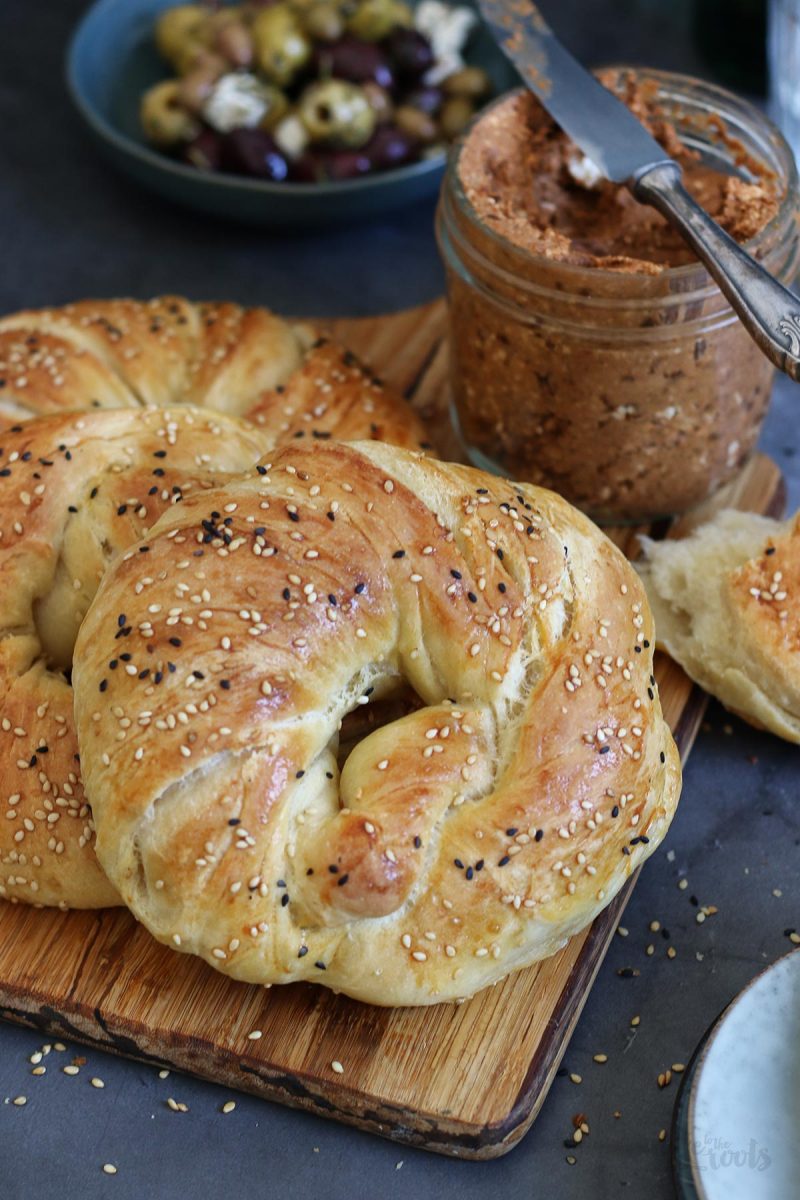 Turkish Bread Rings (Açma) | Bake to the roots