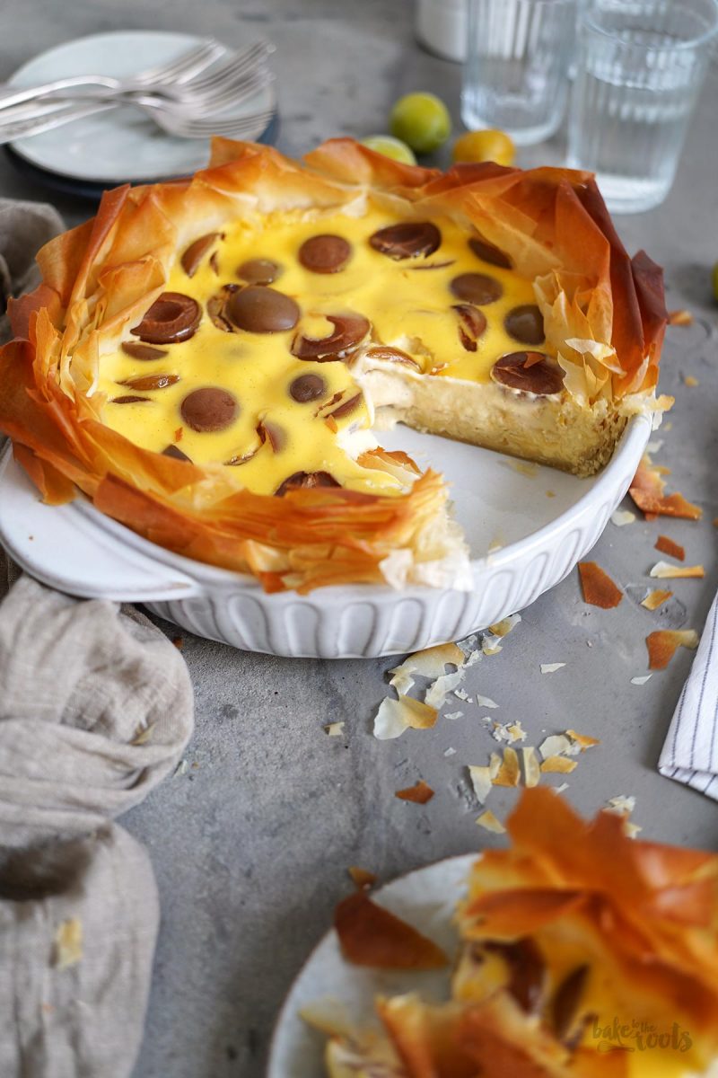 Mirabellen Schmand Filo Tarte | Bake to the roots