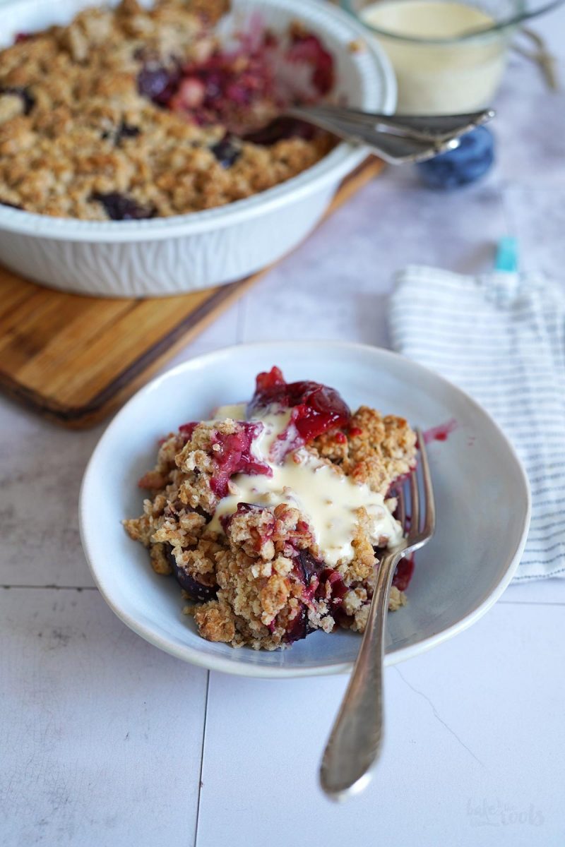 Easy Damson Plum Crumble | Bake to the roots