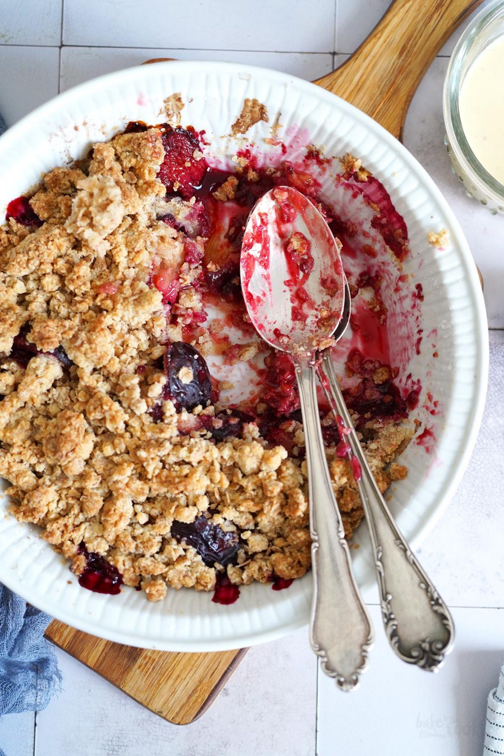 Easy Damson Plum Crumble | Bake to the roots