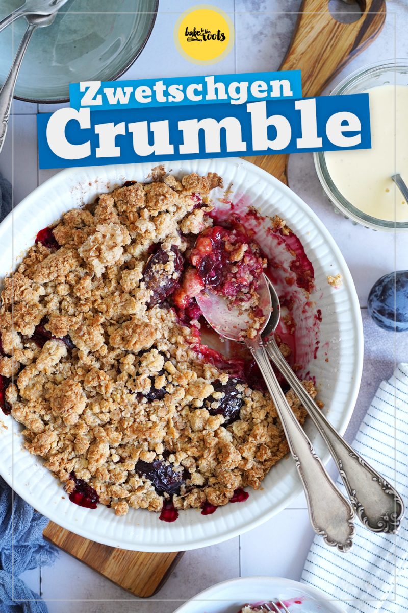 Easy Damson Plum Crumble | Bake to the roots
