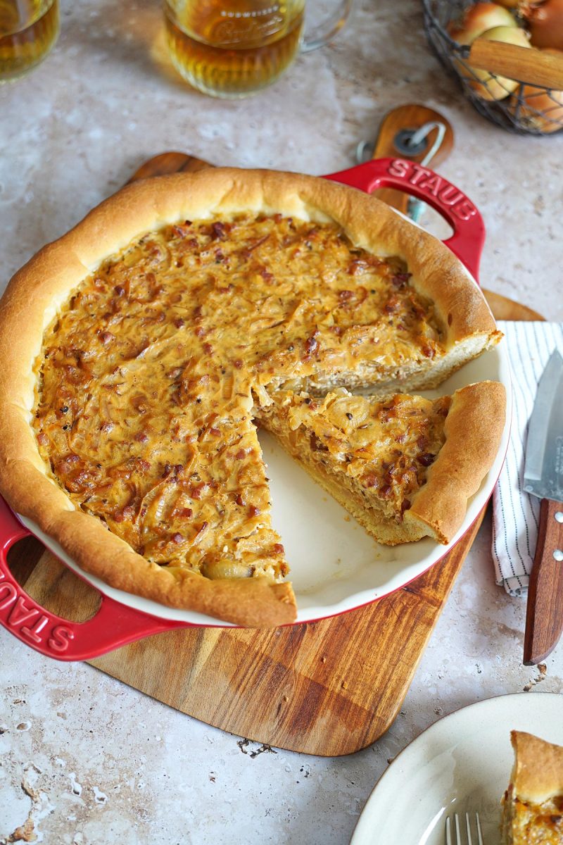 German Onion Cake aka. Zwiebelkuchen | Bake to the roots