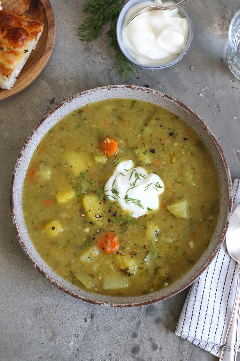 Easy Kohlrabi Veggie Soup | Bake to the roots