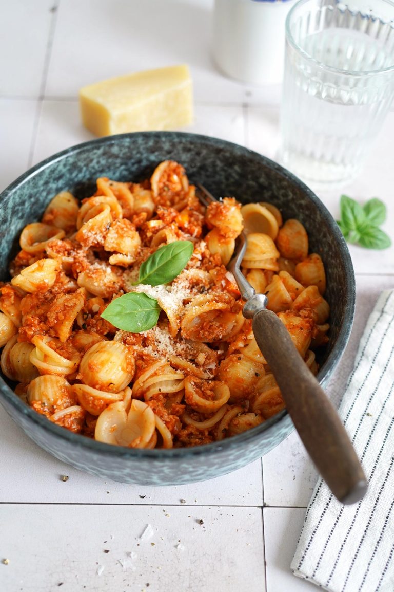 Veggie Bolognese mit Soja (Vegan) | Bake to the roots