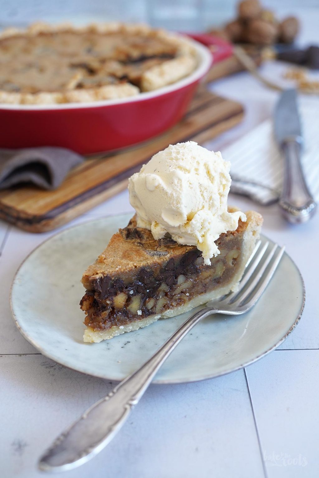 Chocolate Walnut Pie (for Thanksgiving) | Bake to the roots