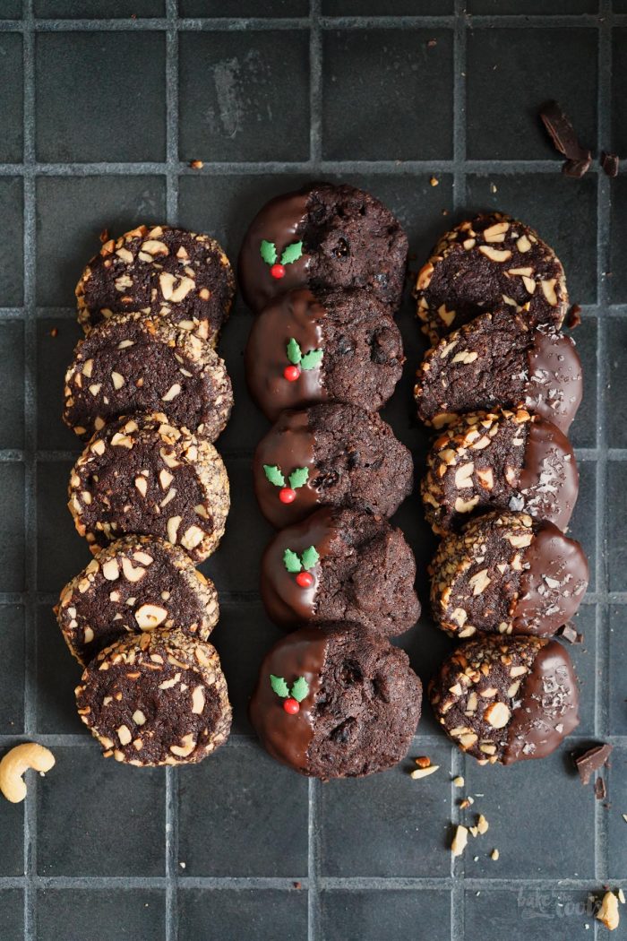 Slice ‘n’ Bake X-Mas Chocolate Cookies (vegan) | BTTR