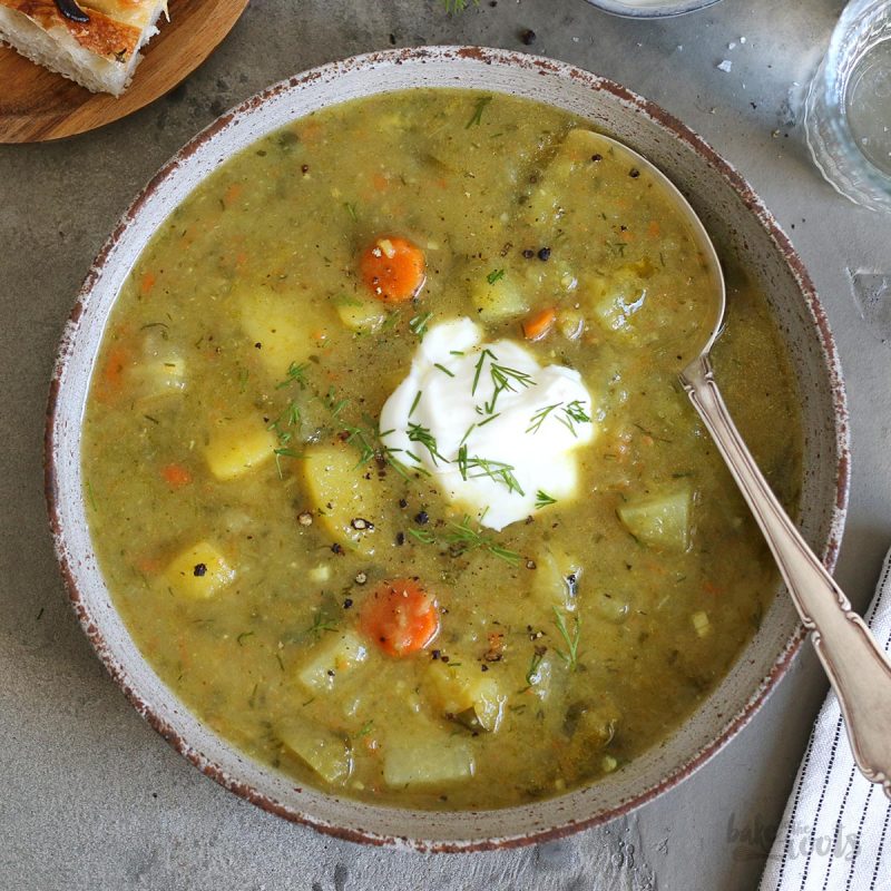 Easy Kohlrabi Veggie Soup | Bake to the roots