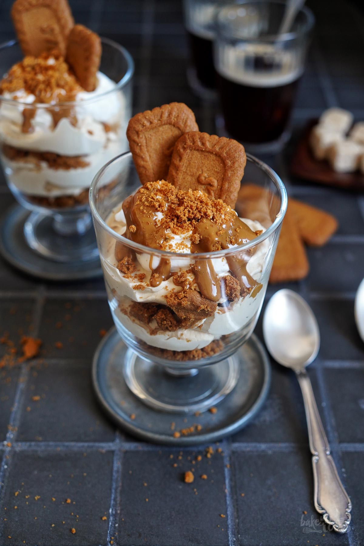 Biscoff Cream Dessert (vegan) | Bake to the roots