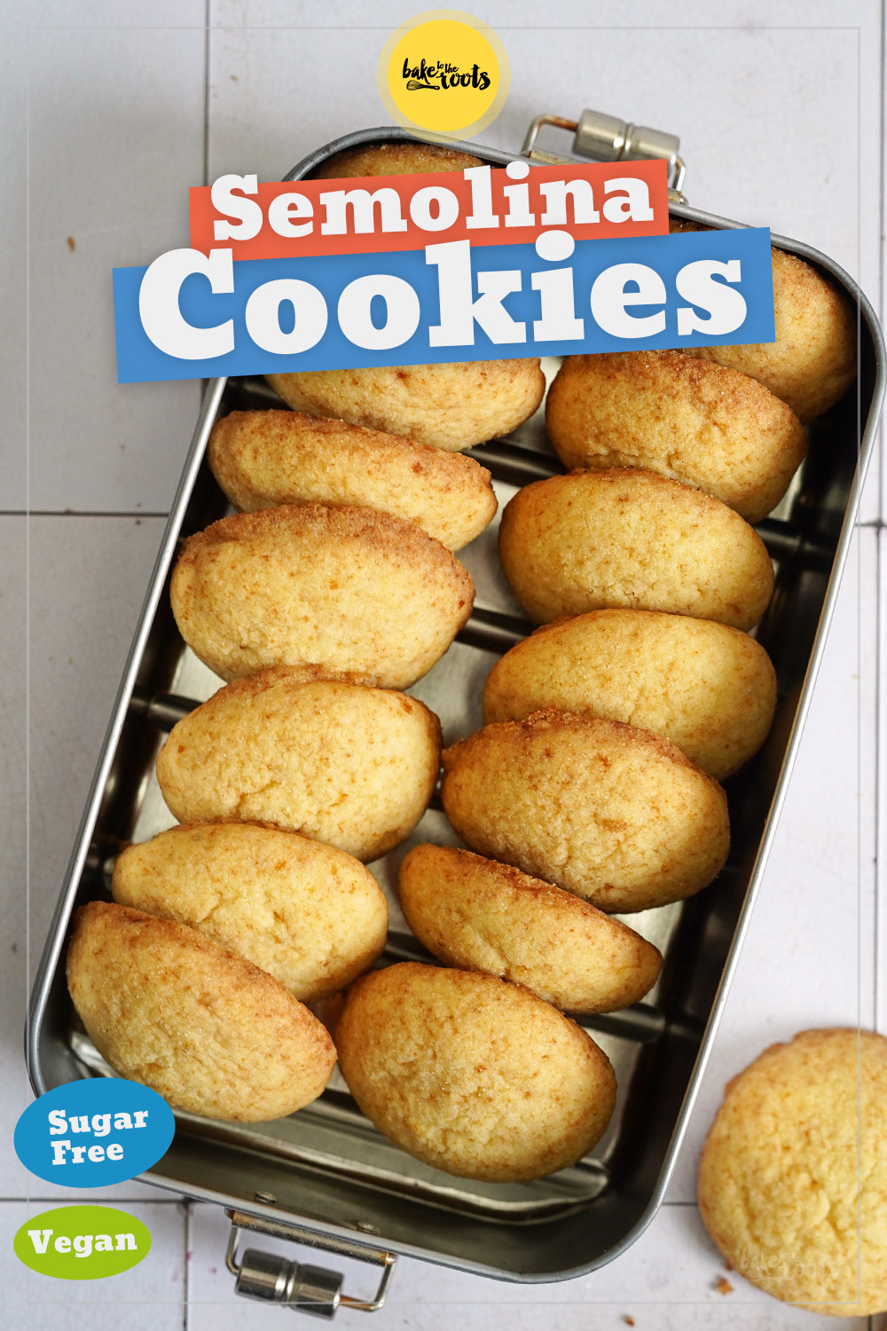 Semolina Butter Cookies (sugar-free & vegan) | BTTR