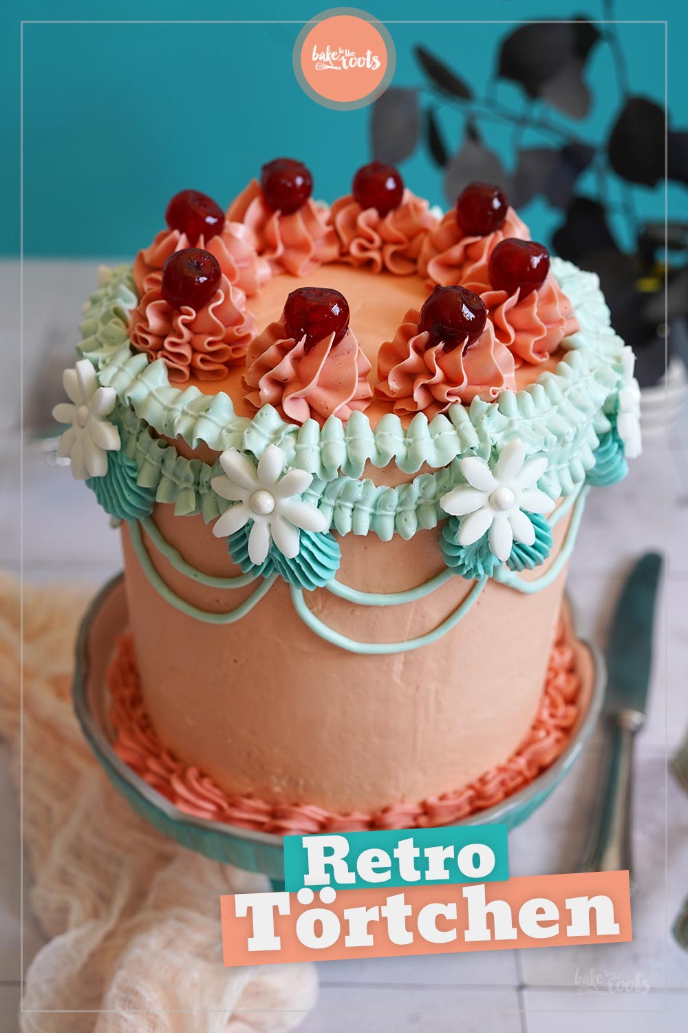 Retro Buttercream Layer Cake | Bake to the roots