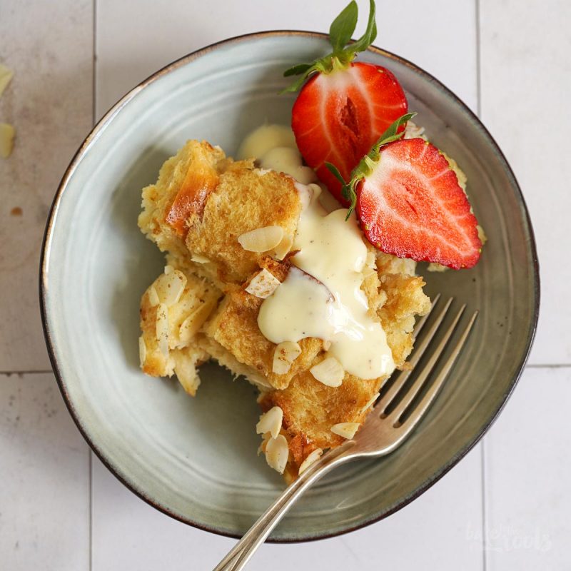 Simple & Easy Bread Pudding | Bake to the roots